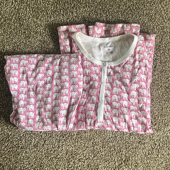 Roller Rabbit | Intimates & Sleepwear | Roller Rabbit Pink Elephant ...